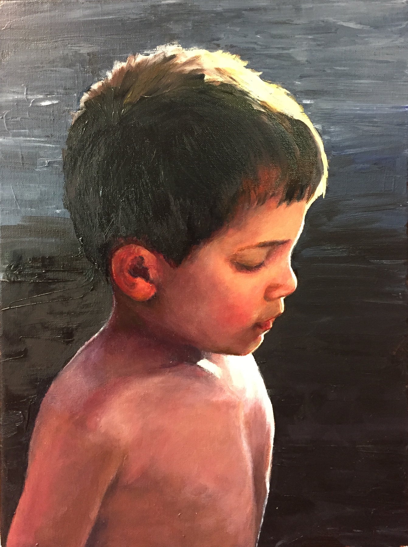 Oil Painting of Joey – Medeiros Fine Art